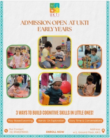 UKTI - Admission Open For Kids in Greater Kailash